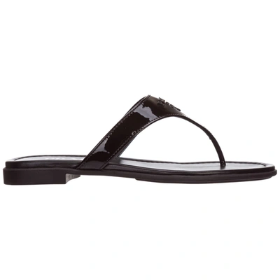 Prada Women's Leather Flip Flops Sandals In Nero | ModeSens GB