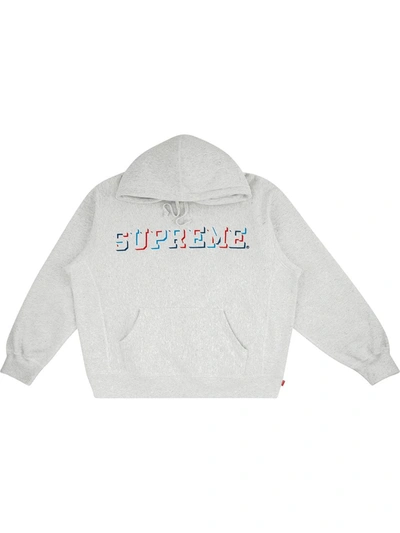 Supreme Drop Shadow Hoodie In Grey | ModeSens