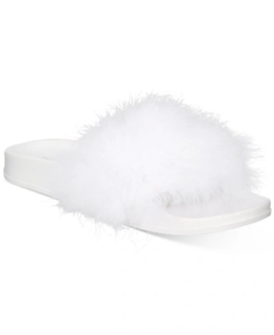 Inc International Concepts Women's Marabou Pool Slides, Created For ...