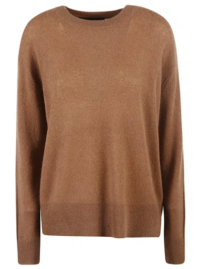 360cashmere 360 Cashmere Relaxed Fit Sweater In Brown | ModeSens
