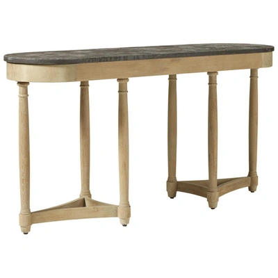 Oka Flavian Console Table - Oak/ Stone | ModeSens