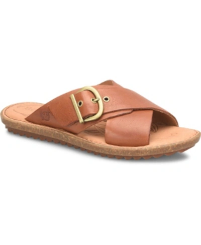 Born Women's Rio Comfort Sandal Women's Shoes In Cognac Leather | ModeSens