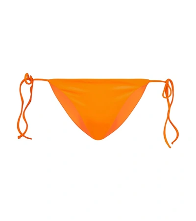 Jade Swim Women's Ties String Bikini Bottom In Sunset Sheen | ModeSens