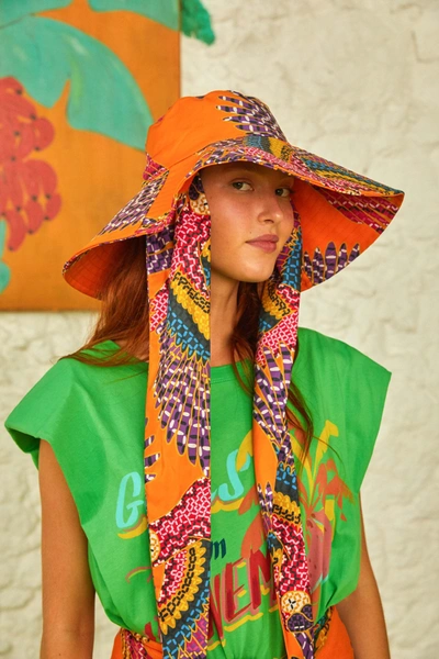 Farm Rio Beaded Macaws Hat | ModeSens