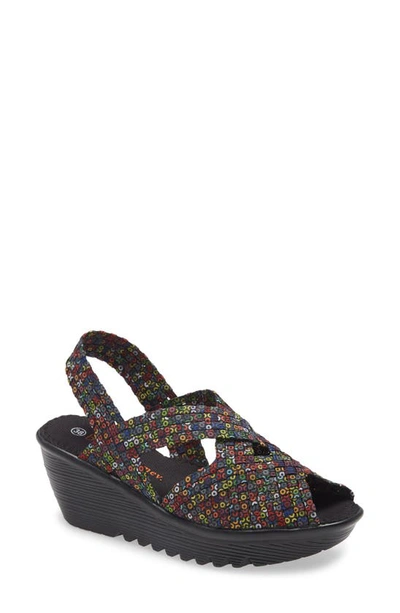Bernie Mev Brighten Wedge Slingback Sandal In Dazzle | ModeSens