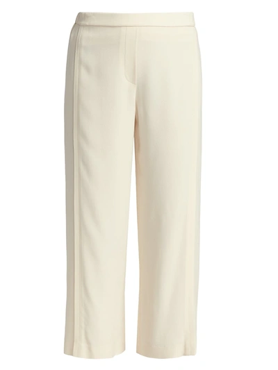 Theory Forward Side-seam Wide-leg Pants In White | ModeSens