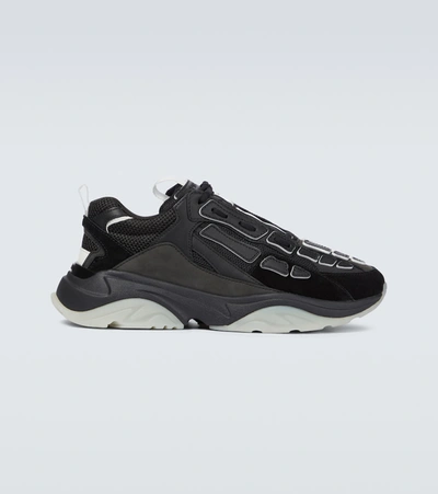 Amiri Bone Runner Low-top Lace-up Sneakers In Black | ModeSens