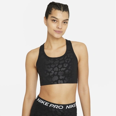 Nike Pro Dri-fit Swoosh Womenâ s Medium-support Leopard Sports Bra In ...