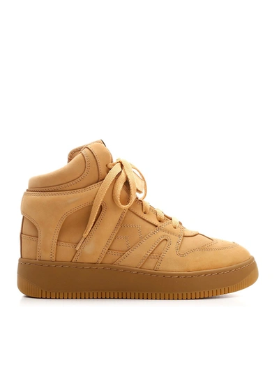 Isabel Marant 30mm Brooklee Leather High Top Sneakers In Beige | ModeSens
