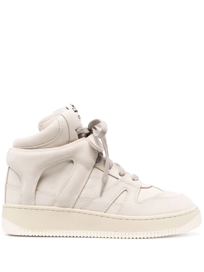 Isabel Marant Brooklee High-top Sneakers In Nude | ModeSens
