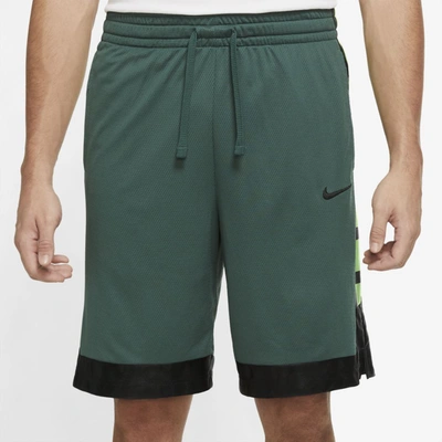 Nike Men's Dri-fit Elite Stripe Basketball Shorts In Green | ModeSens
