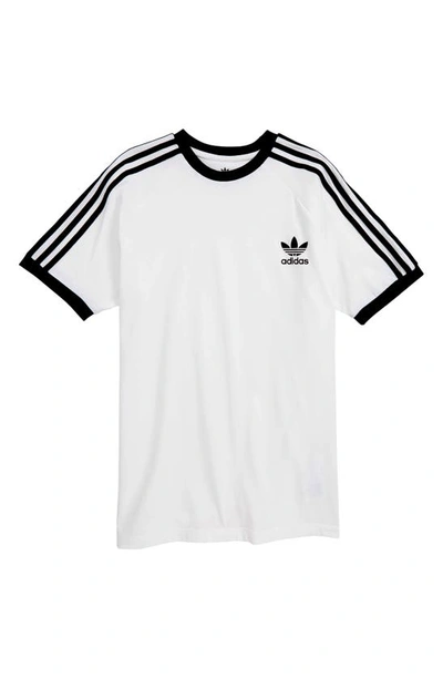 Adidas Originals Kids' Adidas Adicolor 3-stripes Tee In White | ModeSens