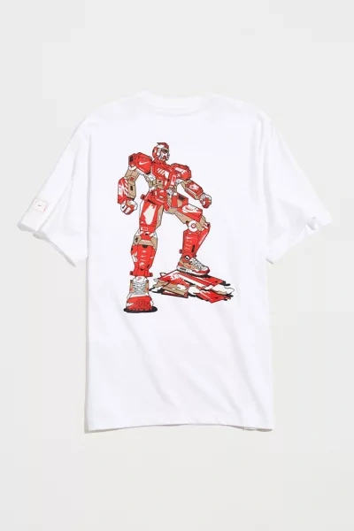 Nike Sportswear Mech Air Figure Tee In White | ModeSens