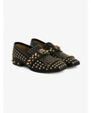 Gucci Stud Embellished Fringe Leather Loafers | ModeSens