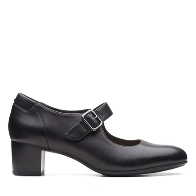 Clarks Pure T-bar Mary Jane Flat In Black | ModeSens