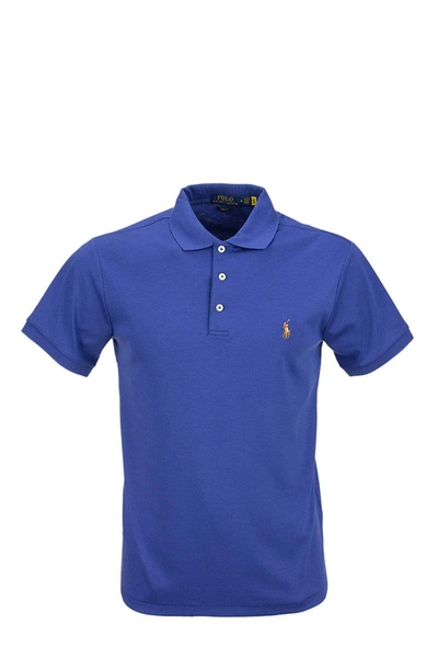 Ralph Lauren Slim Fit Soft Touch Polo Shirt In Sky Modesens