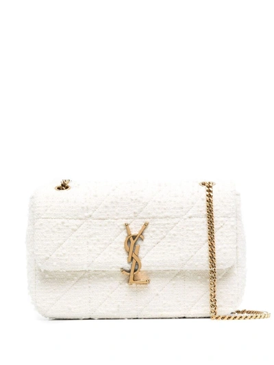 Saint Laurent Jamie Medium Ysl Patchwork Boucle Tweed Shoulder Bag In ...