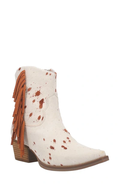 Dingo Hair We Go Fringe Genuine Calf Hair Western Boot In Tan | ModeSens