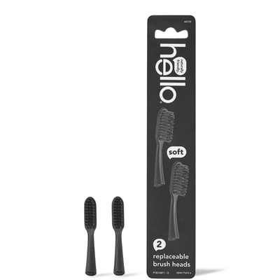 Hello Toothbrush Charcoal Replacement Head Refills (2 Pack) | ModeSens