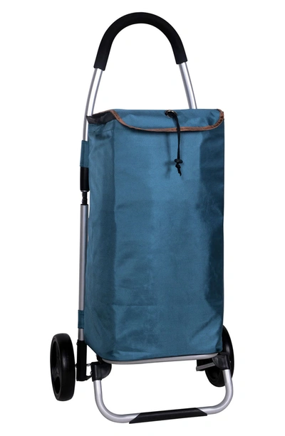 Traveler's Choice Rollie Trolley Rolling Tote In Dark Teal | ModeSens