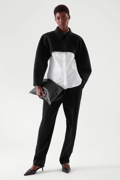 Cos Cropped Bolero Jacket In Black | ModeSens