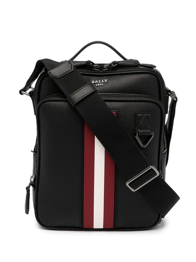 Bally Mackao Striped Crossbody Bag In Black | ModeSens