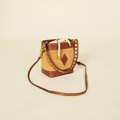Sandro Leather Bucket Bag In Camel | ModeSens