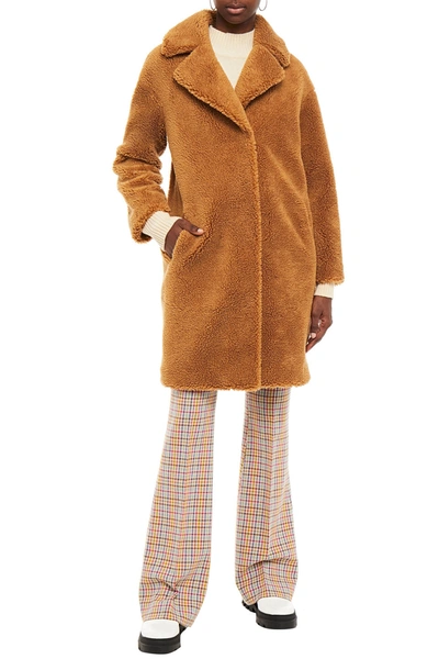 Stand Studio Maria Faux-fur Oversized Coat In Brown | ModeSens