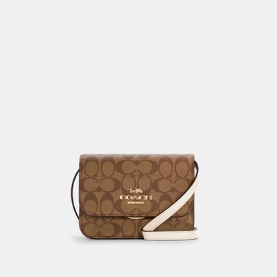 Coach Mini Brynn Crossbody In Signature Canvas In Beige | ModeSens