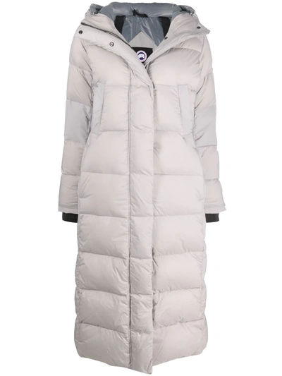 Canada Goose Long-length Padded Coat In Grey | ModeSens