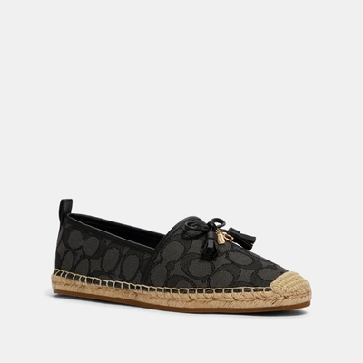 Coach Carson Espadrille In Black | ModeSens