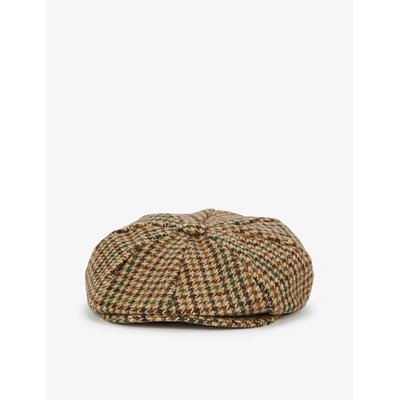 Dents Abraham Moon Yorkshire Dogtooth Wool Cap In Brown | ModeSens