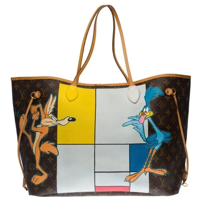 Pre-owned Louis Vuitton Monogram Canvas Customized "road Runner" Tote ...