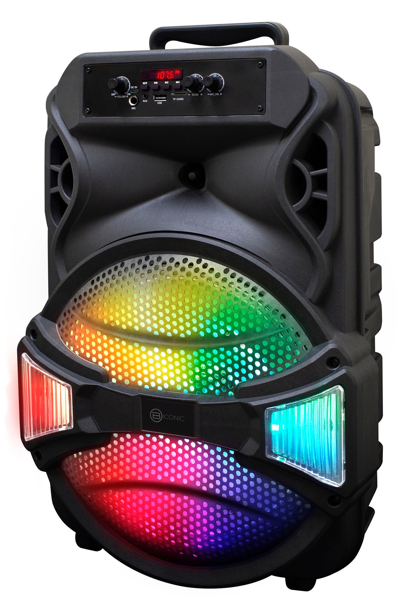 Bytech 12" Bluetooth Party Speaker With Mic & Fm Radio In Black | ModeSens