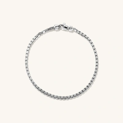 Mejuri Square Box Chain Bracelet High Polish Silver | ModeSens