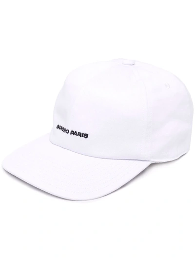 Sandro Embroidered-logo Baseball Cap In Weiss | ModeSens