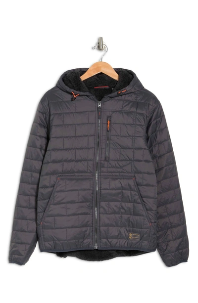 Free Country Faux Fur Puffer Jacket In Grey Slate | ModeSens