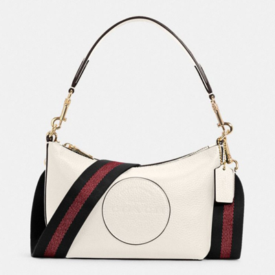 Coach 蔻驰 奢侈品 女士小号单肩斜挎包白色皮质 C2829 Imchk In White | ModeSens