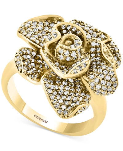Effy Collection Pave Rose By Effy Diamond Ring (1-1/8 Ct. T.w.) In 14k ...