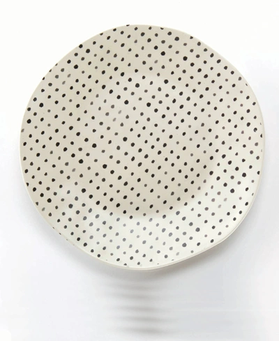 Tableau Mayflower Dot Dinner Plates, Set Of 4 In Black | ModeSens