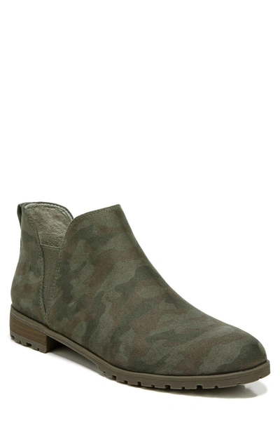 Dr. Scholl's Real Cute Camo Bootie In Olive | ModeSens