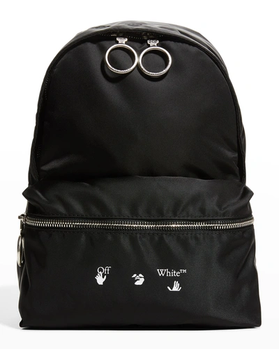 Off-white Men's Nylon Mini Icon Backpack In Black | ModeSens