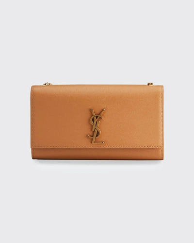 Saint Laurent Kate Monogram Ysl Medium Grain De Poudre Chain Bag In ...
