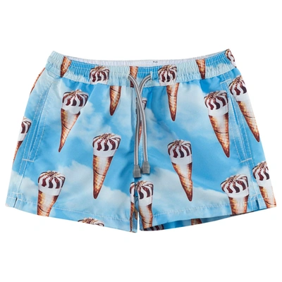 Mc2 Saint Barth Kids' Ice-cream Print Swim-shorts In Blue | ModeSens