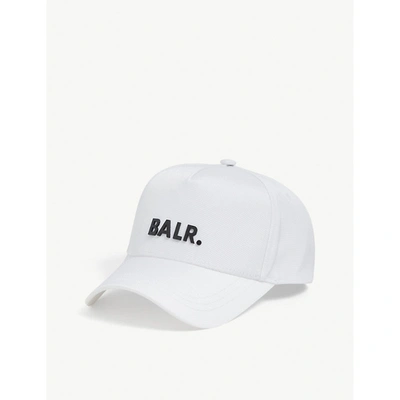Balr. Logo-embroidered Woven Cap In Black And White | ModeSens