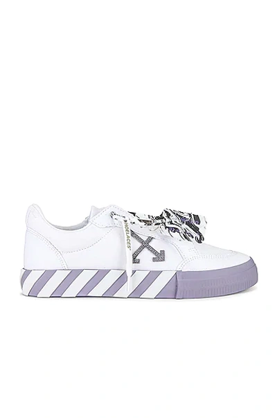 Off-white Men's Arrow Canvas Vulcanized Low-top Sneakers In White ...