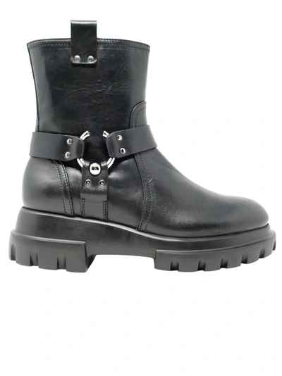Attilio Giusti Leombruni Agl Black Leather Ankle Boots | ModeSens