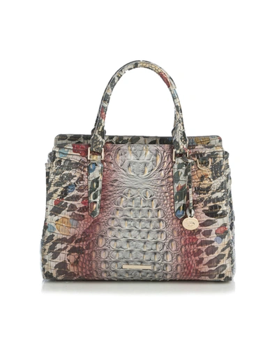 Brahmin Small Finley Ombre Melbourne Embossed Leather Satchel In Adore ...