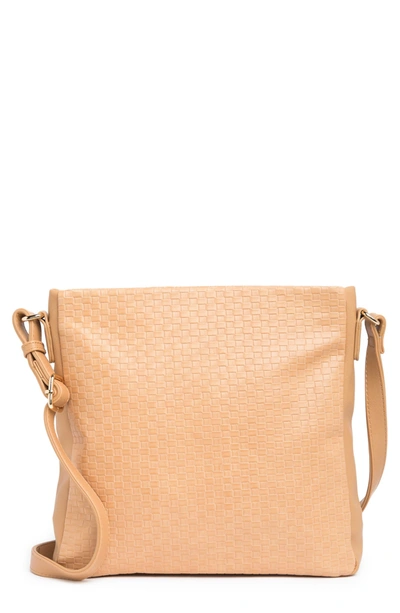 Co-lab Woven Faux Leather Crossbody Bag In Tan | ModeSens