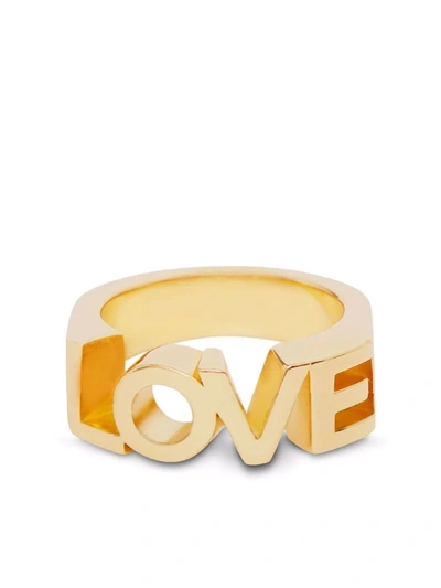 Burberry Gold-plated Love Ring | ModeSens